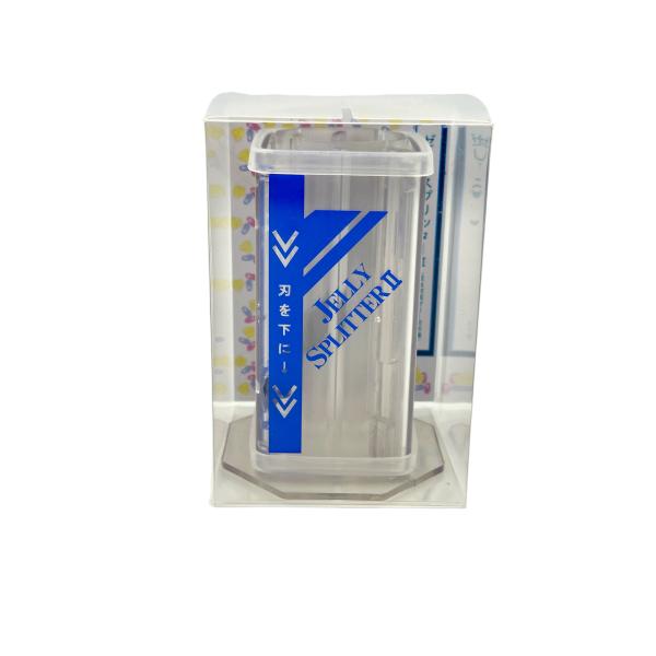 クワガタ　カブトムシ　昆虫　ゼリー　ゼリースプリッター　ゼリーカッター16gゼリーを半分にカットできる便利商品です。透明か青を選べます