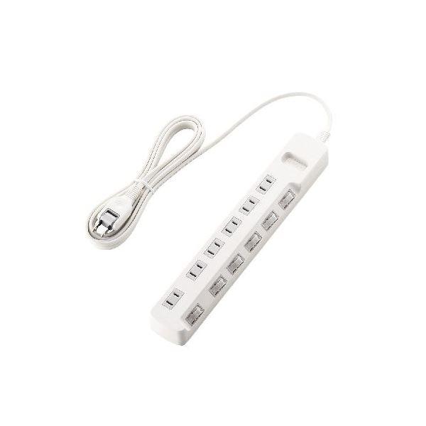 【商品名】 (まとめ)エレコム 個別スイッチ付省エネタップ T-E5A-2630WH【×2セット】 【ジャンル・特徴】 生活家電 OAタップ [ T-E5A-2630WH ]