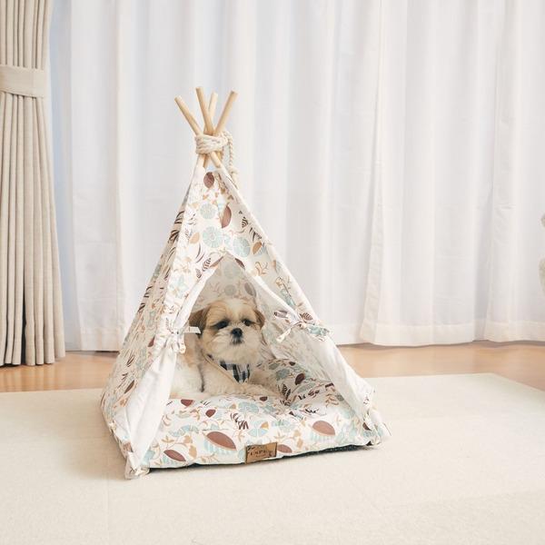 【商品名】 Pet Tipi tent（ペットティピーテント）スクエア×ホワイト  [ EF-PT04WH ]