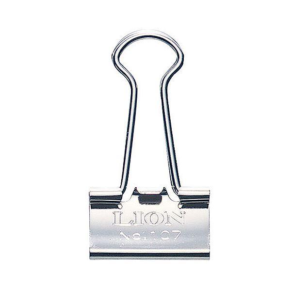 【商品名】 （まとめ）ライオン事務器 バインダークリップ ニッケルメッキ 小 口幅19mm No.107N 1箱（10個） 【×30セット】 【ジャンル・特徴】 スタイリッシュなシルバーのバインダークリップ。 [ No.107N ]