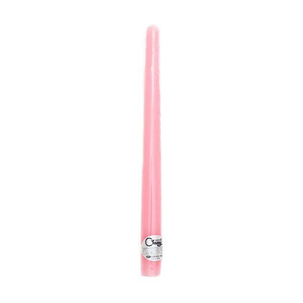【商品名】 (まとめ）10インチテーパーキャンドル シュリンク ピンク 【12本セット】