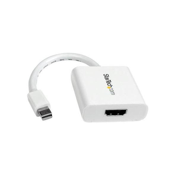 【商品名】 StarTech.com Mini DisplayPort-HDMI変換アダプタ ミニディスプレイポート-HDMI オス／メスホワイト MDP2HDW 1個