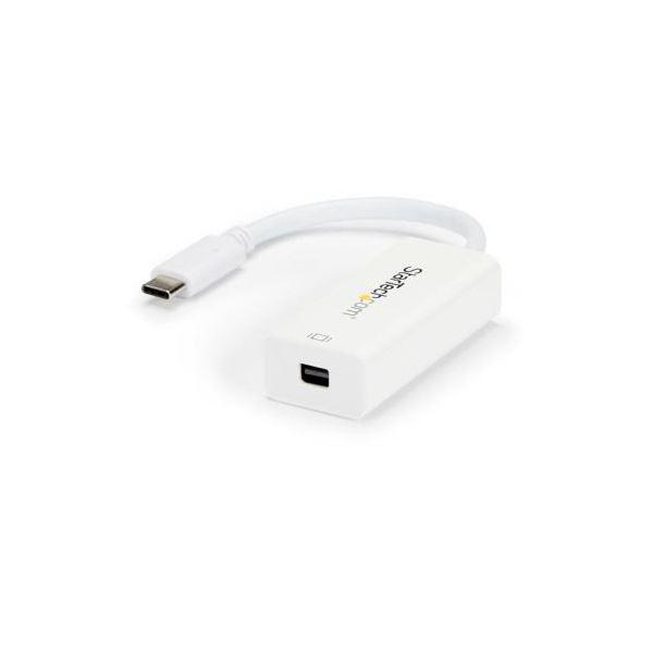 【商品名】 StarTech.com USB TypeC-Mini DisplayPort変換アダプタ ホワイト CDP2MDP 1個