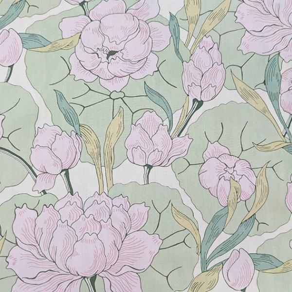 【商品詳細】LIBERTY PRINT/リバティプリント　「タナローン生地」日本初登場デザイン『Bronte Loutus（ブロンテロータス）【chibichibikitchen Collection】1890年代後半と、今でも人気の高い1...