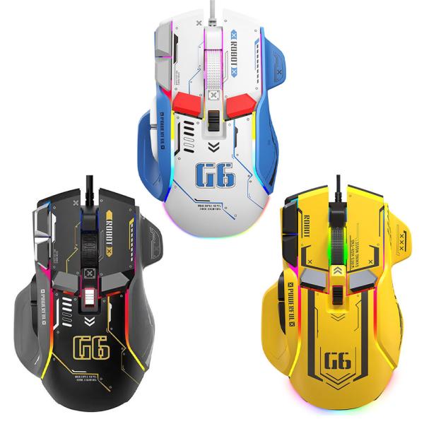 ◇ 仕様 ◇◆ 商品型番：G6-CF◆ カラー：ホワイト、ブラック、イエロー◆ 対応OS：Windows XP/Vista/7/8/10◆ コネクター形状：USB-Aプラグ◆ 接続方式：USB有線◆ ボタン数：10個（ホイールボタン含む）◆...