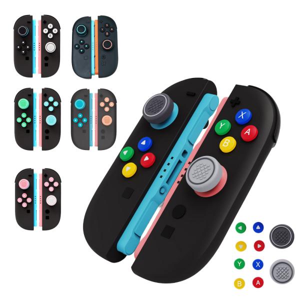 ◇ 仕様 ◇◆ 商品型番：AKSW-329◆ カラー：オレンジブルー、ピンク、レインボー、ブラックホワイト、レッドブルー、グリーンブルー◆ 対応機種：Nintendo Switch2 Joy-Con2◆ 材質：シリコン※ 本商品にJoy-C...