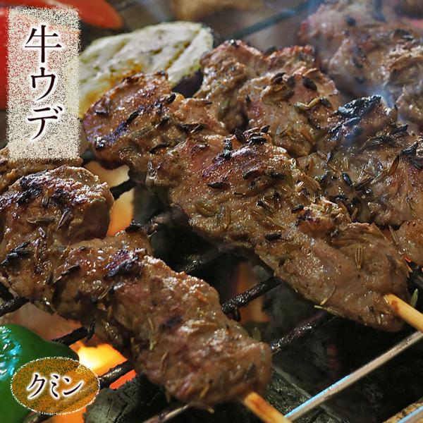 【発売日：2022年07月10日】【 お家で本格牛串焼き！牛ウデ串 クミンケバブ 5本 生 チルド 】柔らかく仕上げた牛ウデ肉を、ミネラルと旨みの豊富なヒマラヤ原産のピンク岩塩に、五香粉にクミン、コリアンダーを合わせた特製シーズニングにじっ...