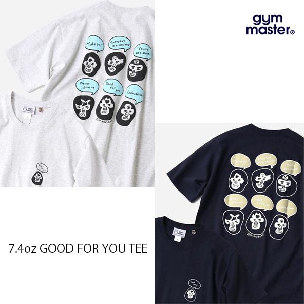 かわいいユーモラスなレスラー柄とメッセージを添えた楽しいTシャツ。ボクらもみんな生きている隣にいる君にも、自分にも声をかけつづけるgood for you　よかったねMake it　やり遂げるEveryday is a new day　毎日...
