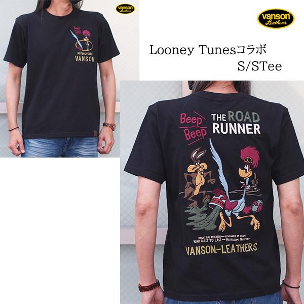 Looney TunesコラボTシャツ。絵柄は刺繍です。Looney Tunesの楽しい絵柄。しっかりした生地なので是非長くご愛用下さい。モデル　173ｃｍ　60ｋｇ　Ｍサイズ着用■color■ブラック■Fabric■コットン100％■SI...