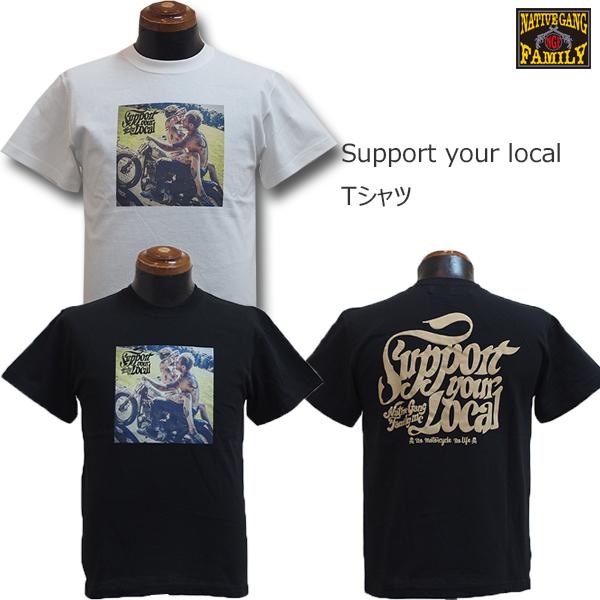 バイカーにもオススメなTシャツ。 フロントは写真転写、バックはロゴぷりんとになります。ロンTもあります■color■ブラックボーダーグレー ■Fabric■コットン100％■SIZE SPEC■(cm/約) /着丈 /身幅 /肩幅 /袖丈M...