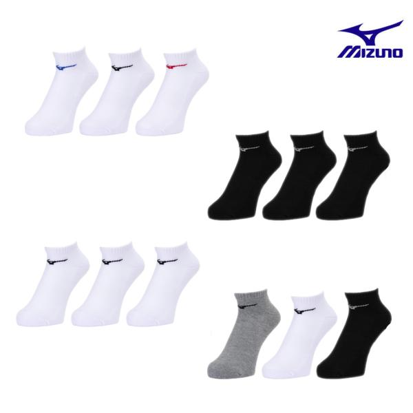 ■品番：32JXB201■商品名：3Pソックス(アンクル)■カラー：　70:ホワイト×ブラック/レッド/ブルー　79:ホワイト×ブラック　90:ブラック×グレー　99:ミックス■サイズ：　23-25cm　25-27cm　27-29cm■素材...