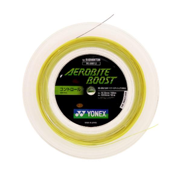鋭い回転で崩す。パワースマッシュで決める。■品番：BGABBT-2■商品名：AEROBITE BOOST エアロバイト ブースト■カラー：815：グレー/イエロー■構造：マルチフィラメント■素材：縦糸：芯糸/高強度ナイロン+ベクトラン、側糸...