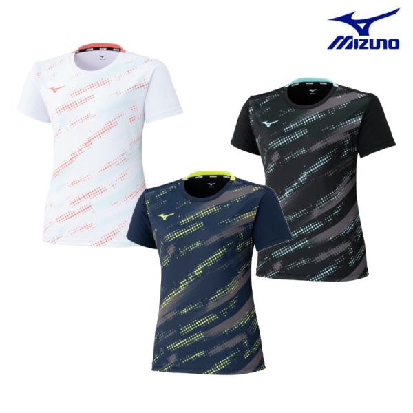 ■品番：62JAC224■商品名：ゲームシャツ■カラー：　01：ホワイト　09：ブラック　14：ドレスネイビー■サイズ：XS〜2XL■素材名：ポリエステル100％■生産地：中国製■機能：★ミズノクイックドライプラス吸汗速乾性が優れていること...