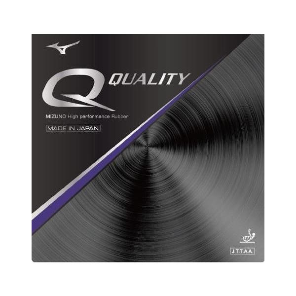 エネルギー効率をミズノ史上最大限に高めつつ、軽量化を図った日本製ハイクオリティーラバー。。■品番：83JR299■商品名：卓球ラバー Q クオリティ■カラー： 09：ブラック 62：レッド■スポンジの厚み：特厚（トクアツ）：2.1mm厚（ア...