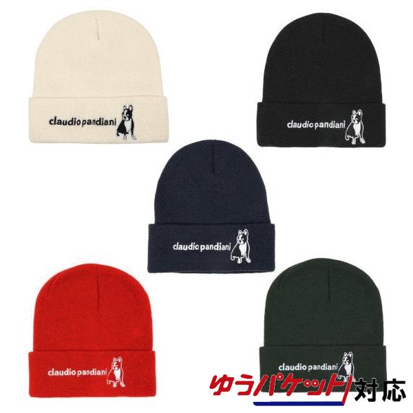 パンディアーニ君ロゴのニットキャップ。■品番：CP18592■商品名：ニットン調査団（ニットキャップ）■カラー：　1：ホワイト　2：ブラック　21：ネイビー　26：レッド　71：グリーン■サイズ：F■素材：アクリル