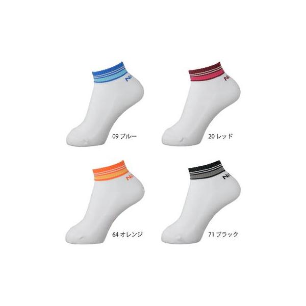 フィット感に優れるショート丈！光線をイメージした横ラインが印象的。編み目が非常に細かいためフィット感に優れます。■品番：NW2711■商品名：レイソックス■カラー：ブルー（09）、レッド（20）、オレンジ（64）、ブラック（71）■サイズ：...