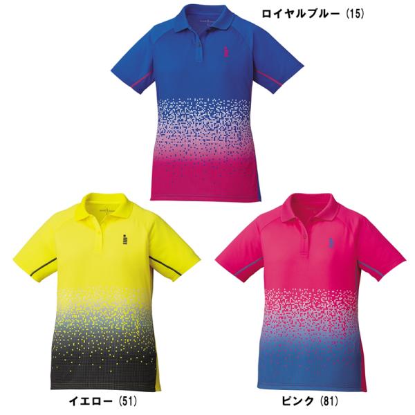 ゴーセン レディース ゲームシャツT1703バドミントン テニス 半袖 ユニフォーム レディース GOSEN 2017年春夏モデル ゆうパケット（メール便）対応 在庫品