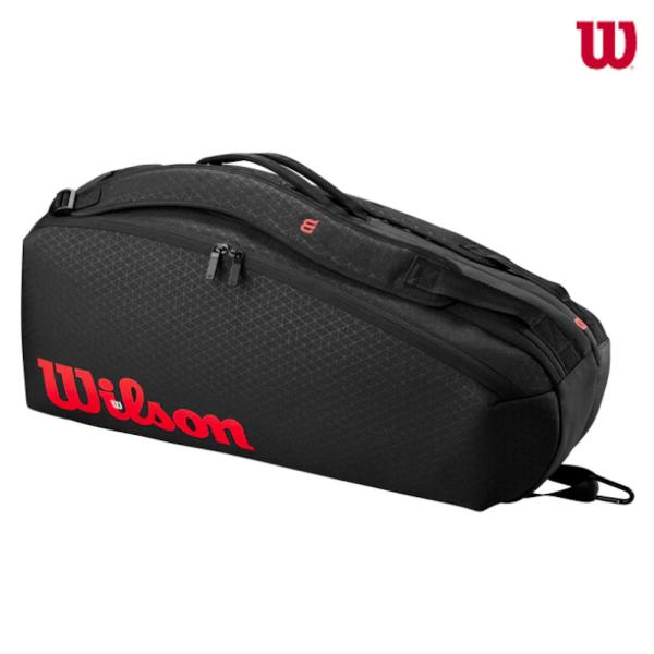 ■品番：WR8038101001■商品名：CLASH V3 6PK RACQUET BAG■カラー：Black/Infrared■サイズ：76×21×50cm■素材：ポリエステル■収納：ラケット6本まで収納可能（＊中厚ラケットを基準）■製造...