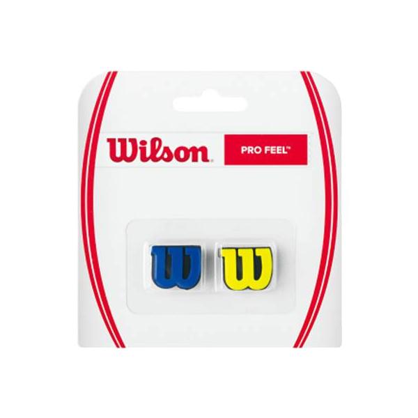 ウイルソン プロ・フィール ブルー/イエロー 振動止 2個入り WRZ537700 テニス バイブレーションストッパー アクセサリ Wilson 2017年春夏モデル 在庫品