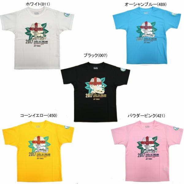 【在庫品】ヨネックス オールイングランドオープン2017記念レディース Tシャツ ゆうパケット（メール便）対応 バドミントン YONEX 2017年春夏モデル