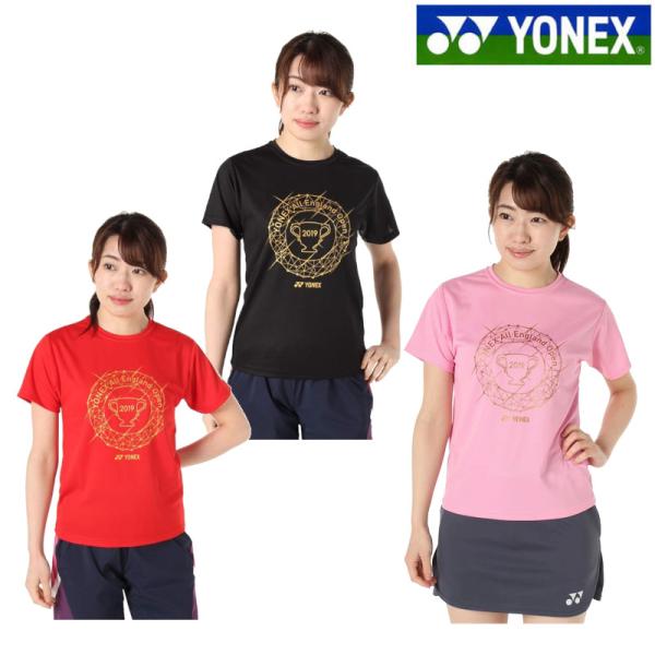 ■品番/YOB19111■商品名/ヨネックスオールイングランドオープン2018記念Ｔシャツ（レディース）■カラー/ブラック(007)レッド(001)ピンク(026)■素材/ポリエステル100%■機能/・受注会限定■生産国/中国製ヨネックス ...