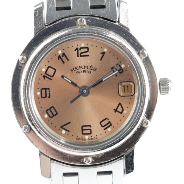 ■商品名■中古 エルメス 腕時計 クリッパー■ブランド■HERMES■型番■CL4 210■シリアル■-■ムーブ■クォーツ■サイズ(約)■ケース/W2.7×H2.4cm腕周り/15cm■材質■ベルト/ステンレススチール■付属品■コマ×1■商...