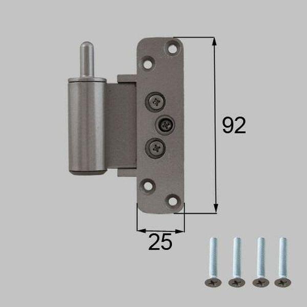 部品名 : 枠側丁番下用(左)商品コード : FNMB208色 : ブロンズ内容物 : 本体×１、取付ネジセット×１備考 : ネジ穴補強材(埋め木セット)についてはNETLV00089を確認ください。WLII(尺モジュール)、WLII(Mモ...