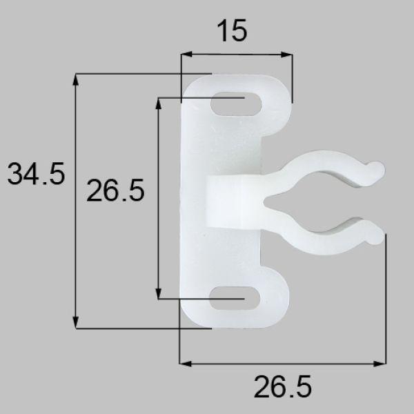 部品名 :  ナックルキャッチ商品コード :  NETDA00028 (JNPD719A)色 :  ホワイト内容物 :  本体×1 商品名 発売時期：エスキューブ03/12〜、ノーバスII93/4〜 洋風引戸の上部カバーを固定する部品です。...