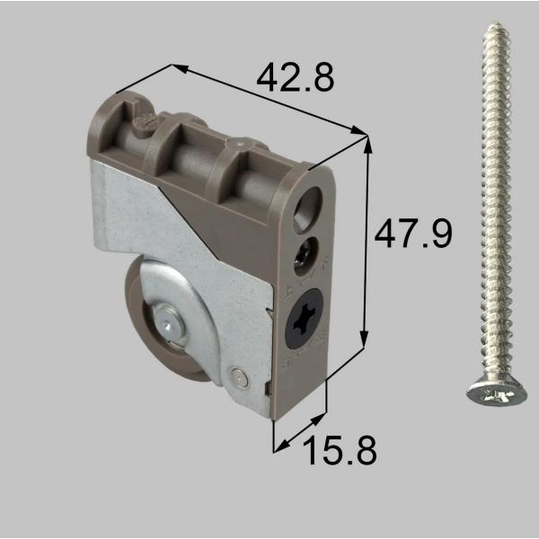 送料込み LIXIL リクシル トステム 室内引戸 戸車 調整戸車 ネジ付きNETLV00169 （ MEA157C×1 BI3373×1)商品情報本体×１、取付ネジ×１車の色：グレー車の色は２種類ございます。白とグレーでは機能が異なるため...