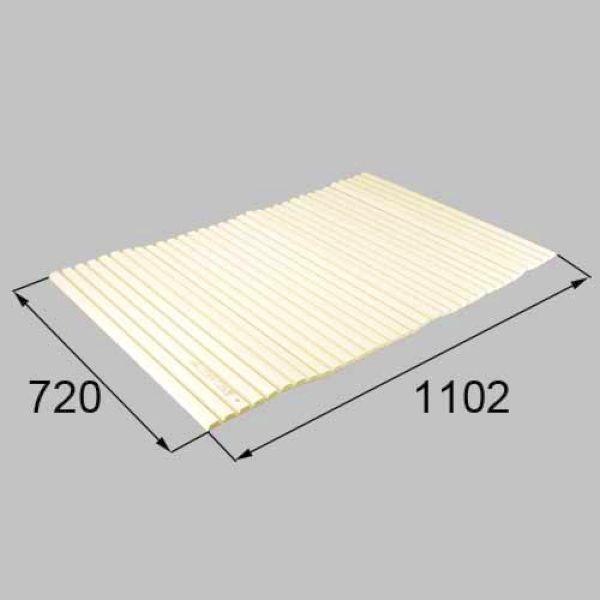 部品名 : 浴槽巻きフタ品種 : 四角型商品コード : RAAZ621色 : ホワイト内容物 : 本体×１備考 : 寸法：７２０ミリ×１１０２ミリ商品名 発売時期：ＬＳII　95/02〜01/03　スーパーLS　98/02〜01/03