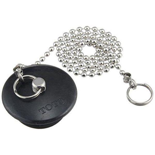 [品名]  バス用鎖付ゴム栓(特大形：外形55mm)[品番]  THY432[商品情報]  浴槽の排水口部に使用されている「鎖付ゴム栓」の取替え用パーツです。※画像は、イメージでTHY429(小形バス用鎖付ゴム栓)です。[適用商品]  使用...