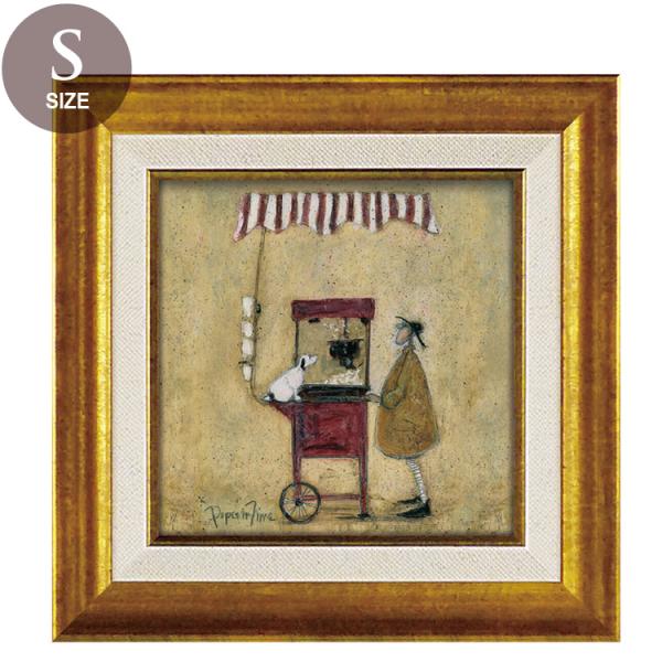 イギリスの作家サムトフトのアートフレーム【ポップコーン タイム】です。サムトフトの不思議な世界は優しい雰囲気で癒されます。絵の表面に透明のゲルを使って凹凸加工を施し、油絵のような質感を出しています。ガラスを使用していない額縁なので割れる心配...