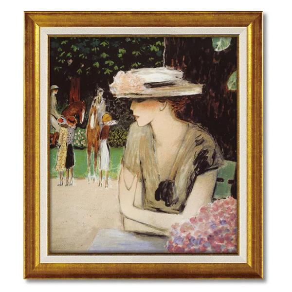 優雅で洗練された女性像を描き続けるフランスの人気画家、カシニョールの代表的な作品「カバリエ」。現代女性画の第一人者として世界的な評価を受けるカシニョールならではの、上品で華やかな色彩と気品あふれる世界観をお楽しみいただけます。絵の表面には特...