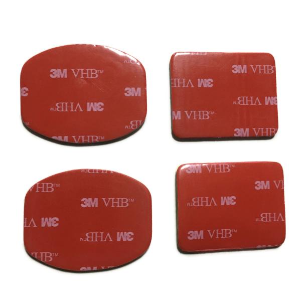 GoPro Heroシリーズ ベースマウント用粘着シール4枚セット。フラットベース(平面)用 2枚カーブベース(曲面)用　 2枚合計4枚[ 発送について ]　・ 安く発送する為、ぷちぷちで包んだりしません。　・ 定形外郵便(追跡番号はござい...