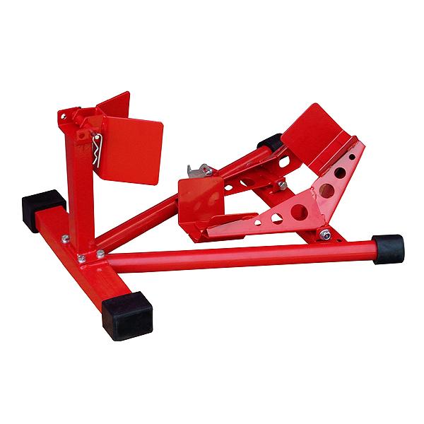 ●フロントタイヤで支えるタイプのスタンドです。●展示・運搬・保管用に便利なスタンドです。●本体サイズ：L630xW470xH370mm●重量：8.6kg●適応タイヤサイズ：16インチ〜18インチ●110mm〜130mm幅までのタイヤ ※スク...