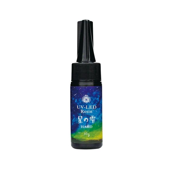 商品名: UV-LEDレジン 星の雫［ハードタイプ］ 30g  メーカー: 株式会社パジコ（PADICO）  品番（商品コード）: 403236  容量: 30g  成分: アクリル系光硬化樹脂  特徴:  UV-LEDライト（405nm）...
