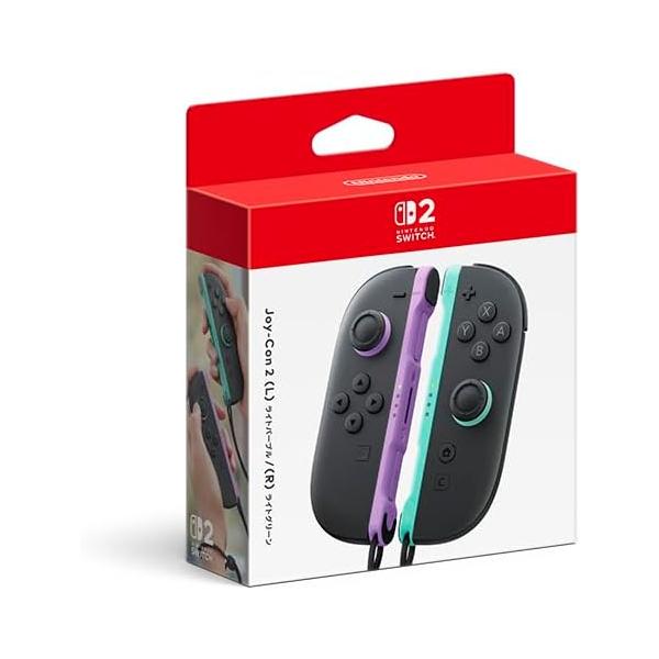 【発売日：2026年02月12日】【セット内容】・Joy-Con 2 (L) ライトパープル・Joy-Con 2 (R) ライトグリーン・Joy-Con 2 ストラップ×2(C) Nintendo