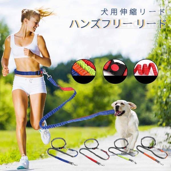 【3Way仕様リード】トイレのお片付けや水をあげる際、両手が使えるのでとても楽です。ウエストに巻くだけでなく、ショルダー掛けにも対応しています。愛犬とのランニングやジョギングに！様々な使い方ができるハンズフリーリードです。【簡単装着】バック...