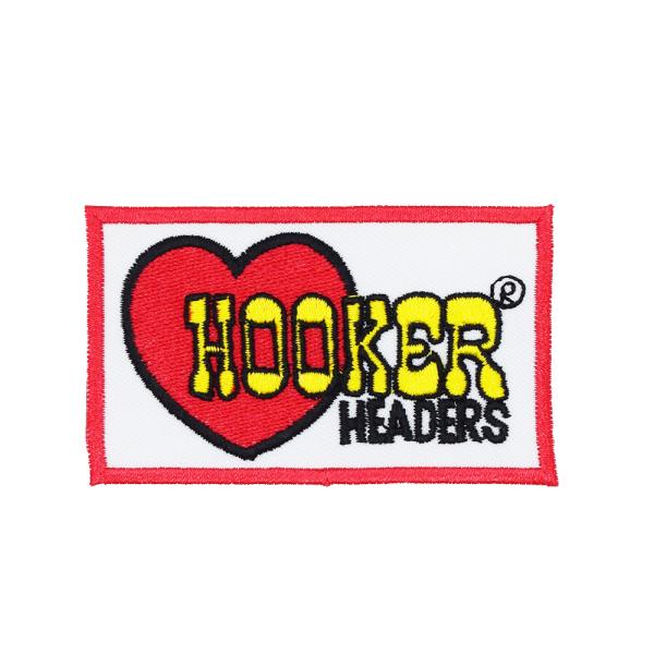 HOOKER HEADERSロゴワッペン！<BR>パフォーマンスブランドHOLLEY傘下のヘッダー部門「HOOKER」ロゴワッペンです！<BR>アメリカンな雰囲気が伝わってくるポップなワッペンです！<BR&gt...