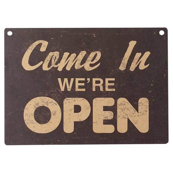 アメリカンなデザインのミニサインボードです。ショップやガレージ、お部屋のインテリアにおすすめです。大特価！定価 300円のお品です。サイズ：約 150×107mm素材：MDF