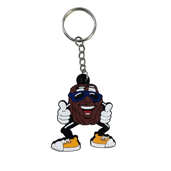 鍵などにつけてお使い下さい。ラバー（ゴム）製でやわらかく軽いので愛車にも傷をつける心配もございません。種類：カリフォルニアレーズン（California Raisins）アメリカの人気キャラクター カリフォルニアレーズンのデザインのキーリン...