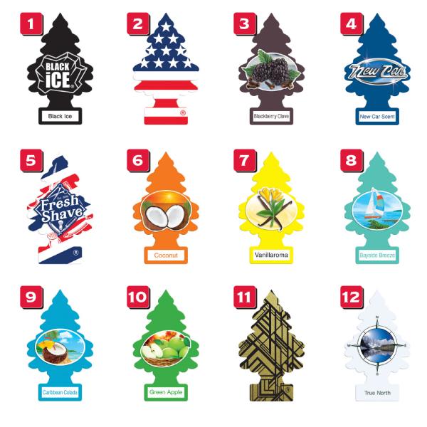 世界シェアNo.1のエアーフレッシュナー！当店が厳選した35種類のリトルツリーからお好きなリトルツリーが選べる３枚セット同じ香りを3つお選びいただいてもOKです！