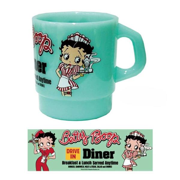 ロングセラーアイテム『Milky Stacking Mug Cup』に 新柄が入荷！キュートなベティちゃんがさらに可愛くパワーアップしてお目見え♪透明感のあるアンティークガラス風のクリア素材は、飲み物の色合いをオシャレに見せてくれ、残量の確...