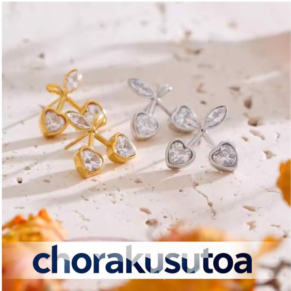 ステンレスアクセサリー◎金属アレルギー対応?◎防水素材??※必ずしも全ての方に、アレルギー反応が出ないという保証はございませんので、予めご了承ください。??色:GOLD?素材:ステンレススチール?/キュービックジルコニアサイズ:高さ約1.5...