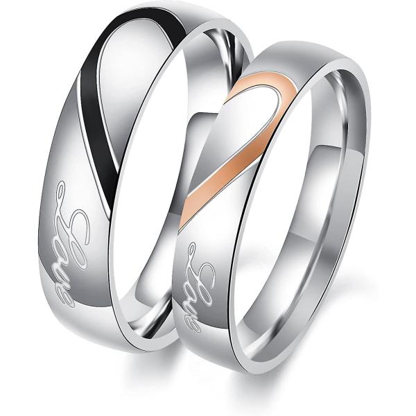 説明    The listing price is for one pair, the sizes of mens ring and the womens ring are listed clearly in the style opti...