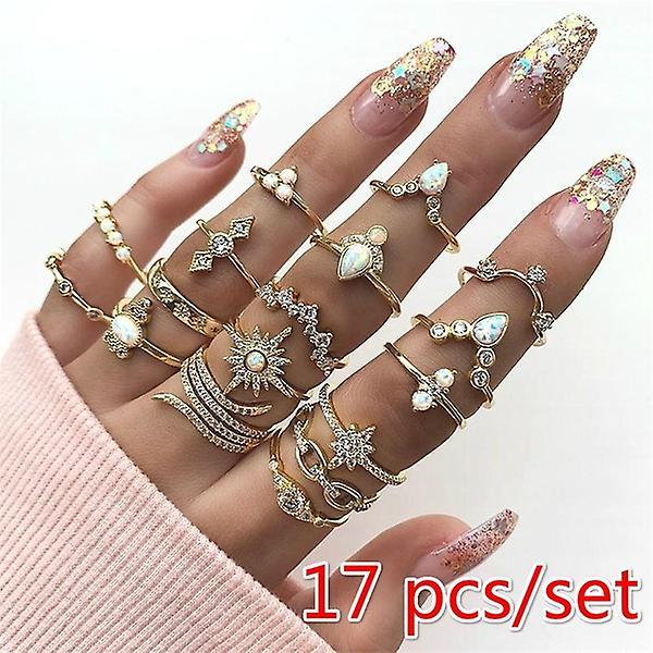 説明  材質:合金カラー:ゴールドサイズ:示されているようにスタイル:ボヘミアパッケージに含まれるもの:17個/セット