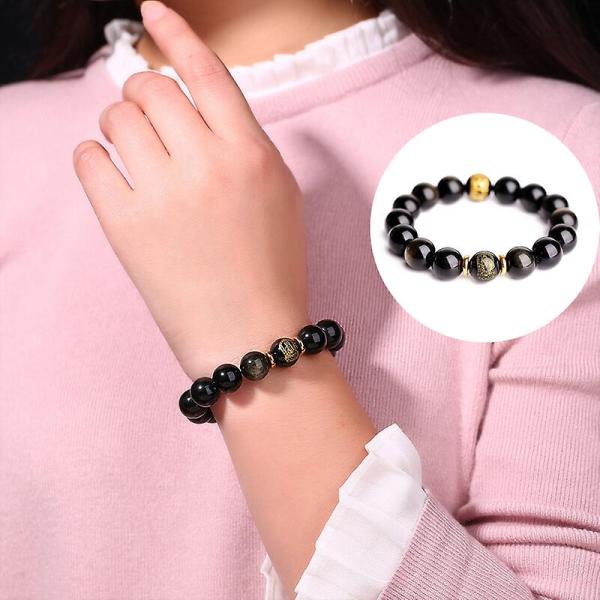 説明  特徴:1.Wear our obsidian acelet for protect for protection of negativity. -..1.Wear our obsidian estlet for protect of...