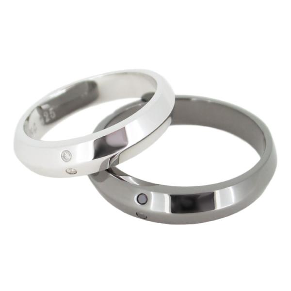 close to me正規取扱店エッジの効いたスタイリッシュなデザインが特徴的なペアリング。2石のダイヤモンドがエレガントに輝きます。さりげなくおそろいを楽しめるペアアクセサリーはプレゼントにも最適素材：シルバー925石レディース：天然ダイ...