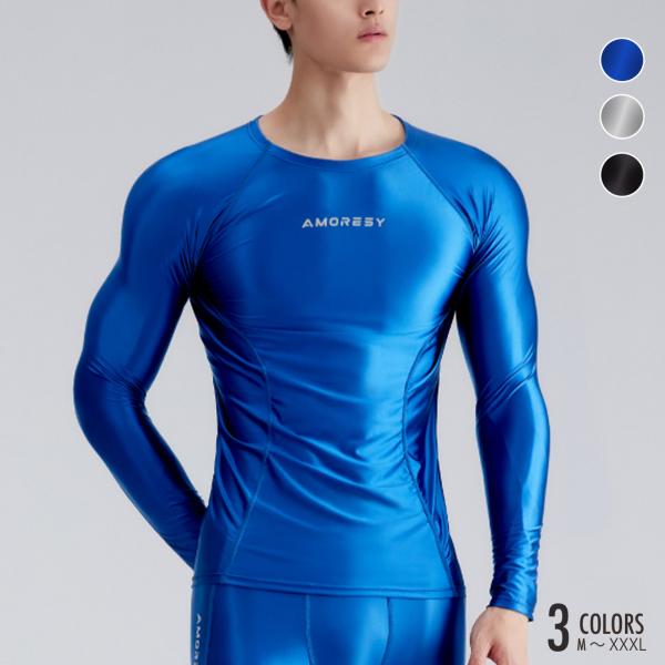 ＼エッセンシャルウェア／Hyperionシリーズの長袖フィットネストップが新たに登場♪光沢を帯びたヌルテカ素材（スパンデックス配合）を使用しているため、滑らかな伸縮性を備え、しっかりと体をサポートしてくれます。裾を程よい長さにデザインしたこ...