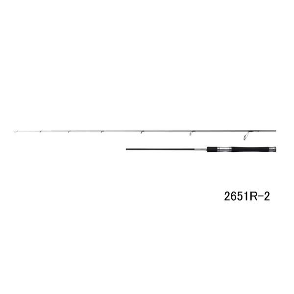 ◆2651R-2バスフィッシングフィネスロッドとして求められる高いリグ操作性とキャスタビリティを備えつつ、ライトなソルトユースに対応する。・対象魚バス・ネイティブトラウト・ロックフィッシュ・ボートシーバス（全般）・ライトジギング